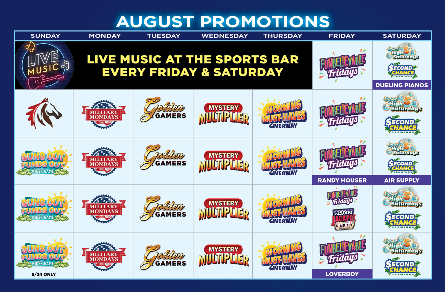 Promotions - Oak Grove Racing, Gaming and Hotel, KY